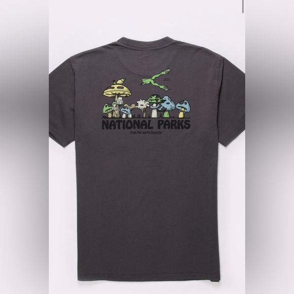 Parks Project | Shirts | New Parks Project Mushroom Fungi Pocket Tee ...